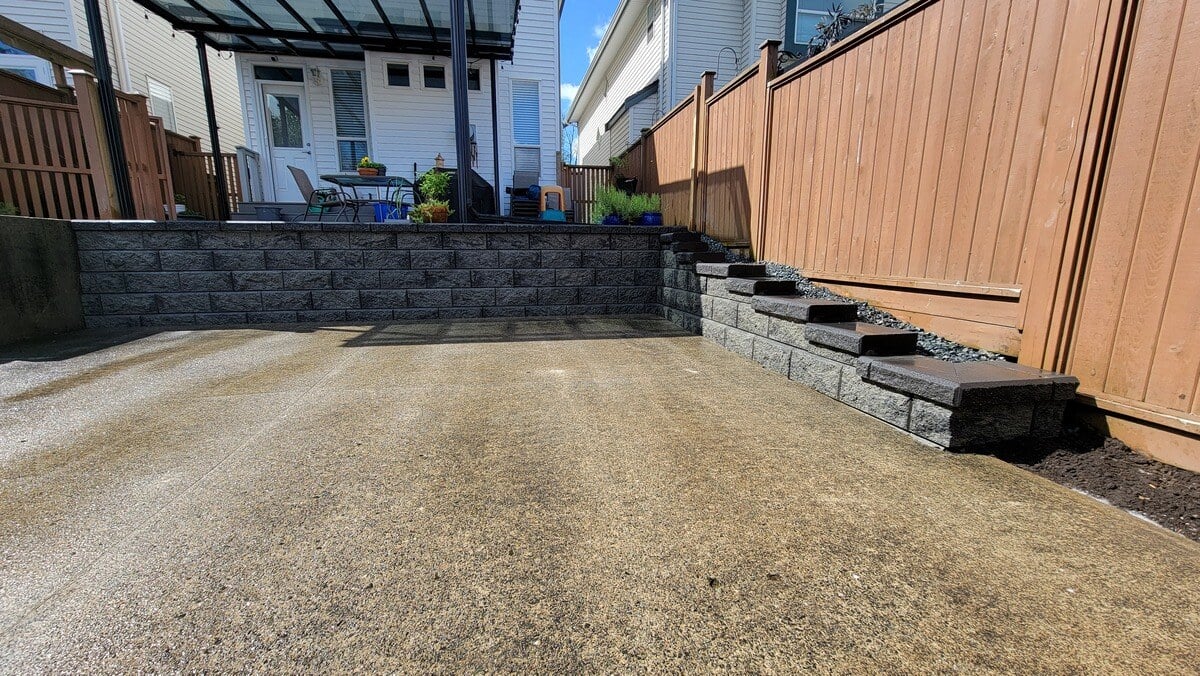 One Week Retaining Walls | Allan Block Certified | Back 40 Landscaping