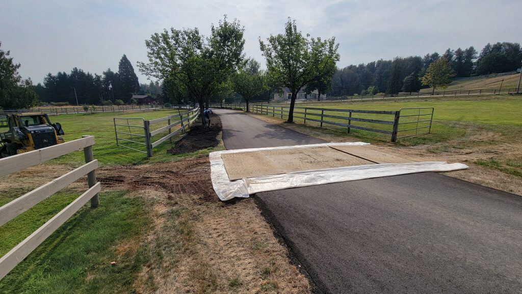 Temporary Plywood Protection For An Excavation Project