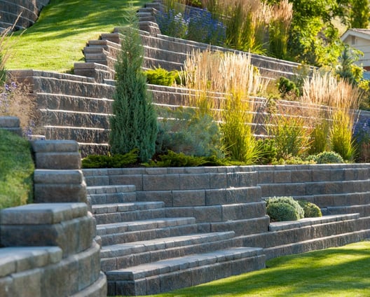 Techo-Bloc Retaining Walls