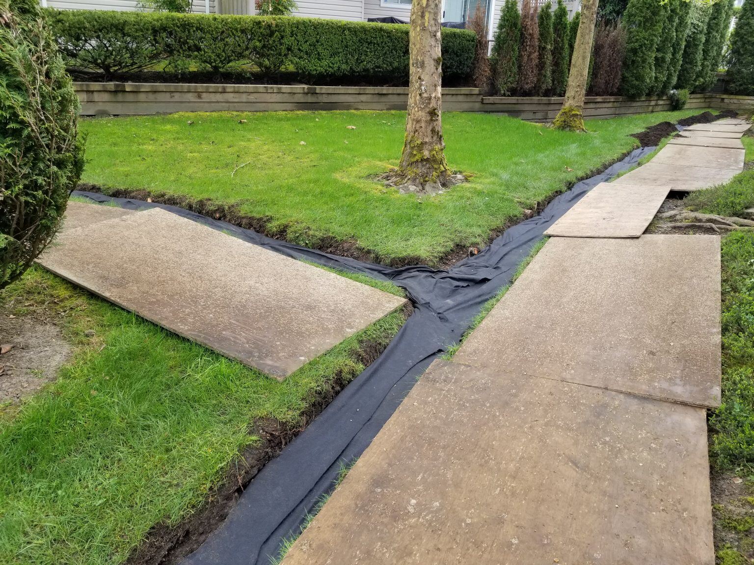 French Drain Discharge Station
