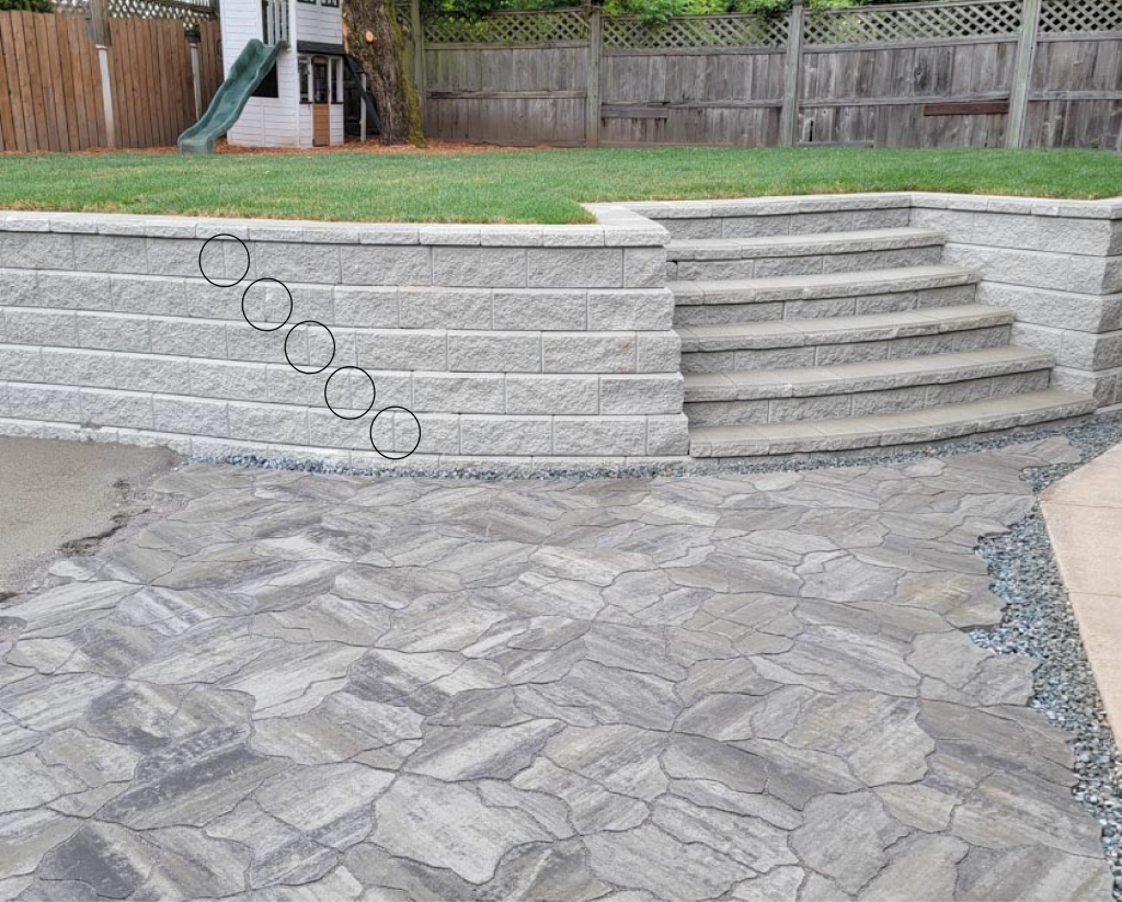 Allan Block Retaining Wall Cuts