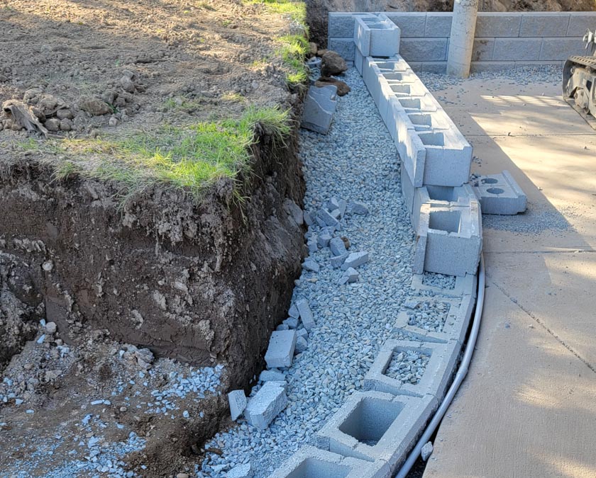 Excavation For Retaining Walls